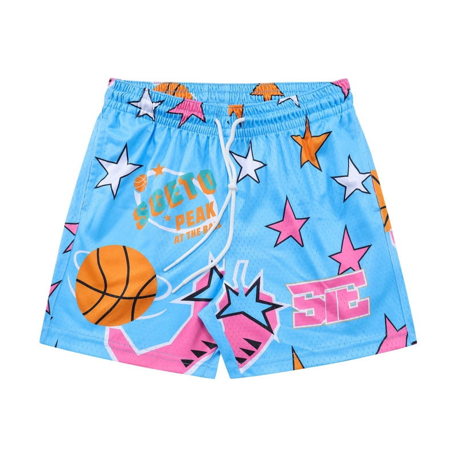 Basketball pants, men's quarter length and knee length, loose and ...