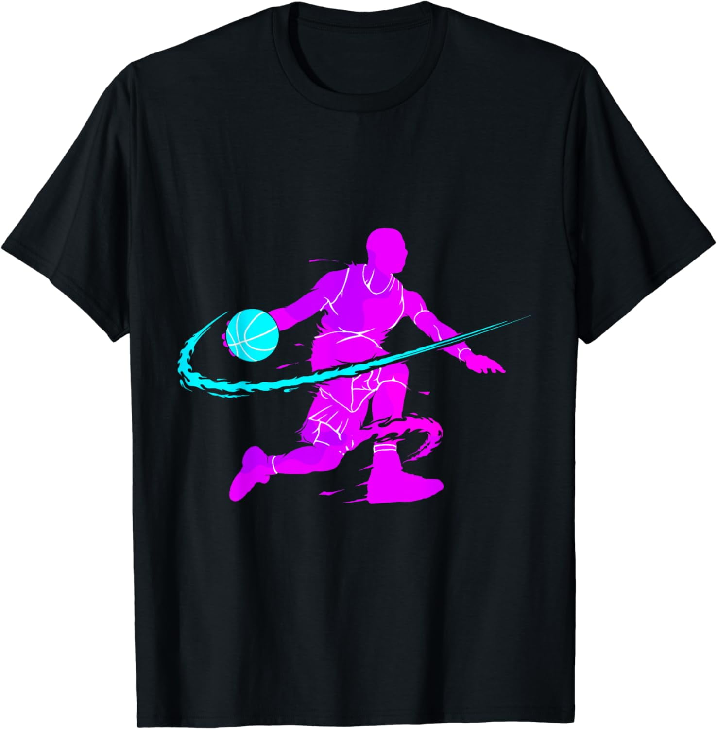 Basketball silhouette, basketball player T-Shirt - Walmart.com