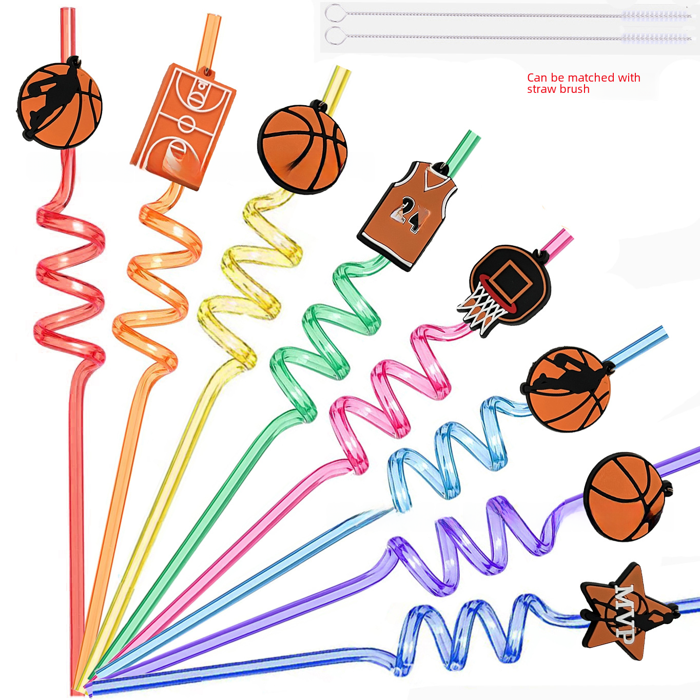 Basketball straw team straw accessories straw stickers patch food grade ...