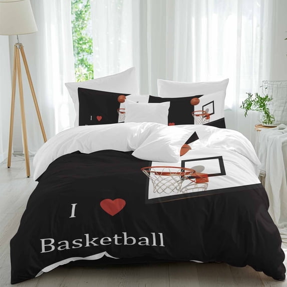 Basketball with Frame and Quotes Soft Breathable Bedding Set with ...