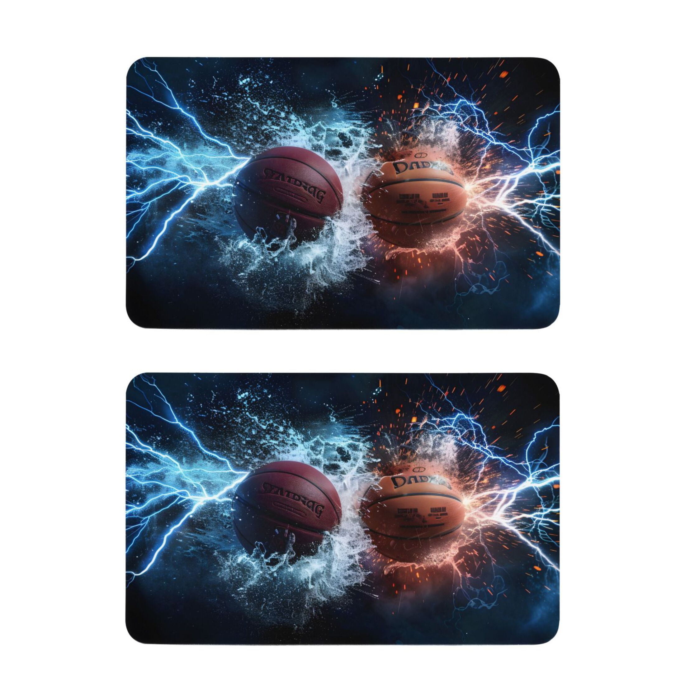 Basketball with Lightning Fridge Magnets Sticker Refrigerator Magnetic ...