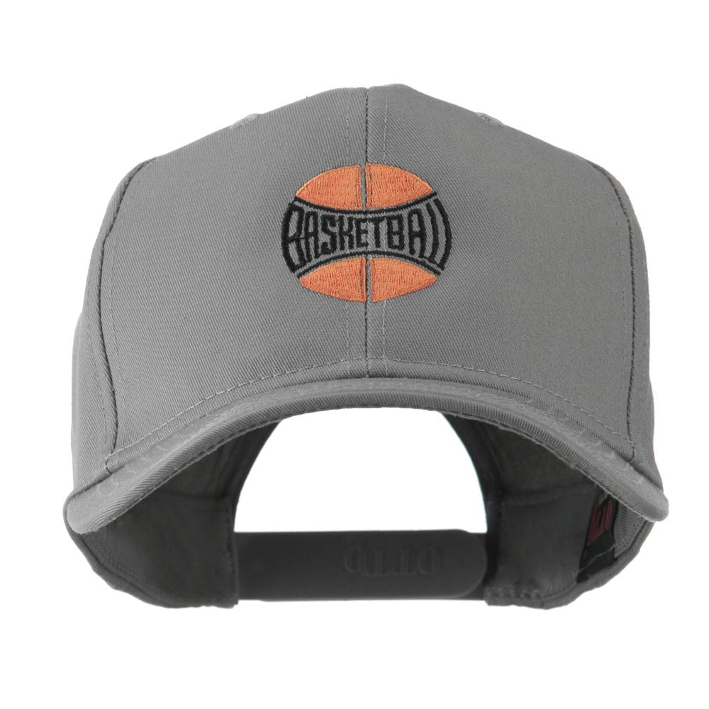 Basketball with Wording Inside Embroidered Cap Cap - Grey OSFM ...