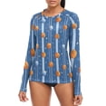 Basketballs Stars Stripes Women's Rash Guard Shirts UPF 50+ Sun ...
