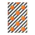 Basketballs Stripes Pattern Kitchen Towels Waffle Weave Decorative Tea ...