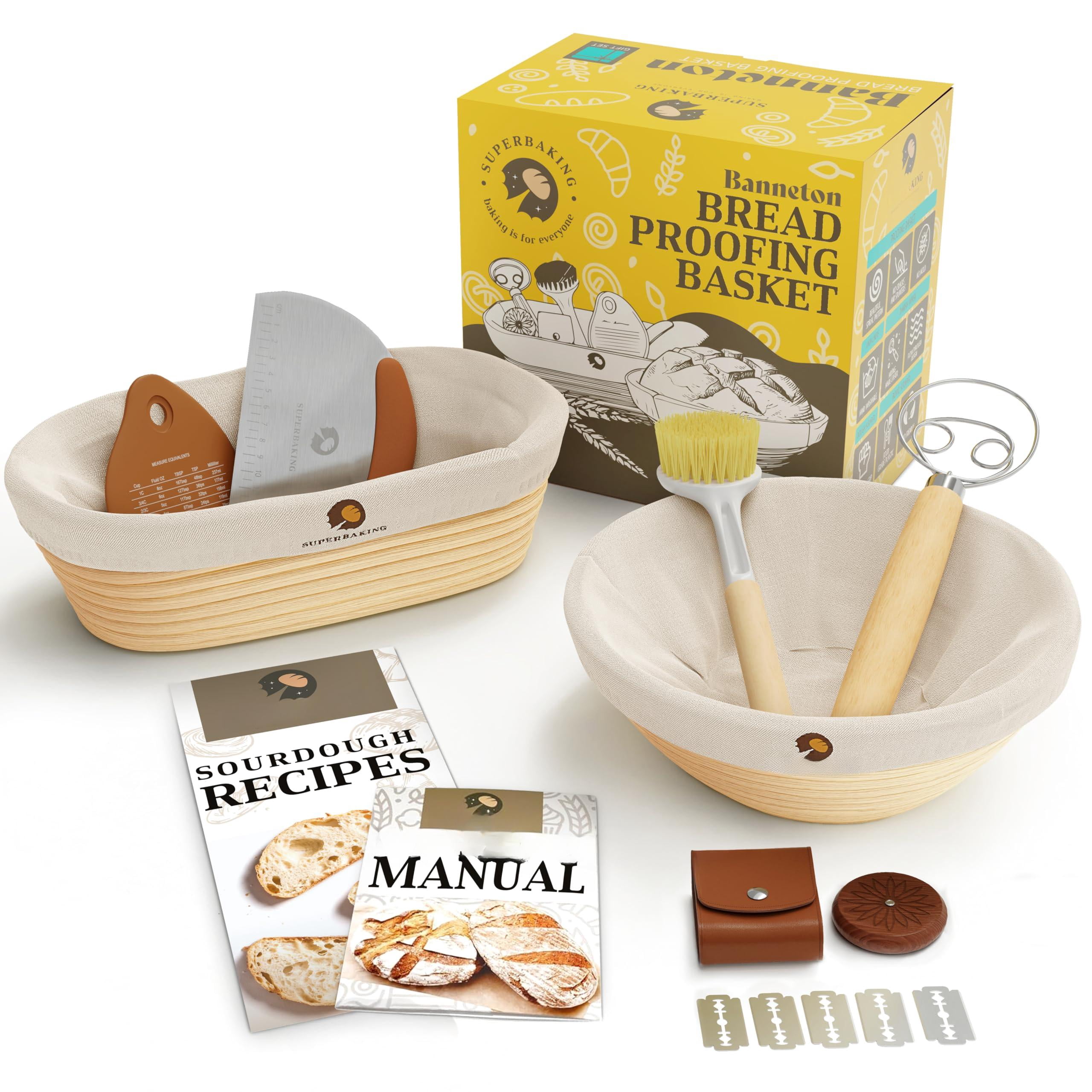 Baskets Classic Round & Oval - Gift Set Sourdough Proofing Banneton ...