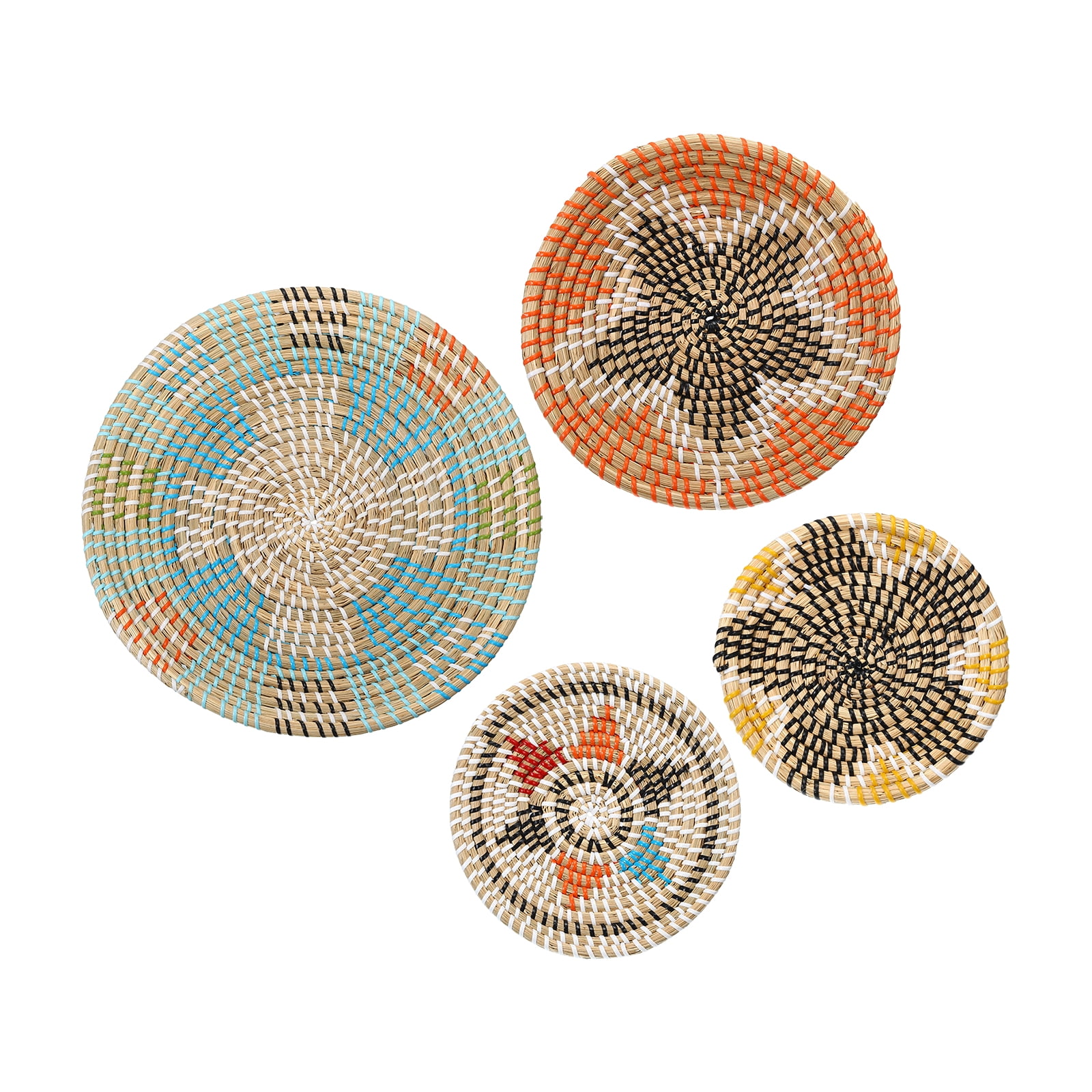 Baskets for Wall Decor, Bohemian Wall Basket Decor Set Wall Hanging ...