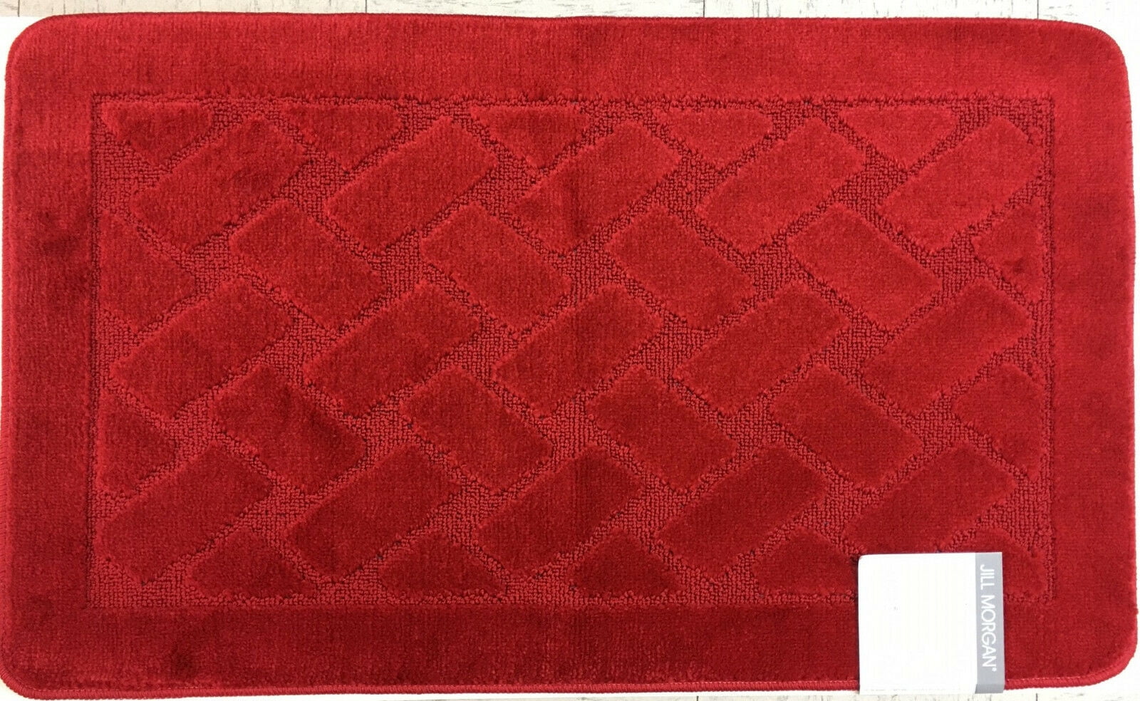 Kool Home Basketweave Sculptured Bath Rug, 24" x 40", Machine Washable ...