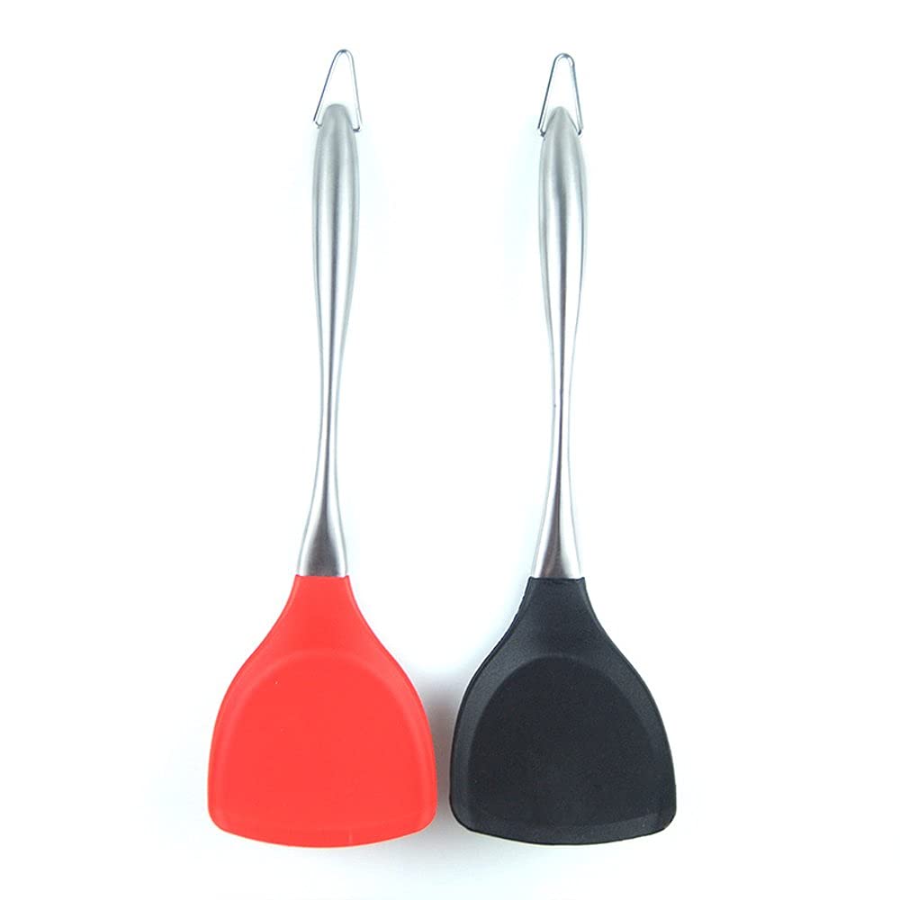 Baskety Spatula Set Heat Resistant Silicone and Stainless Steel Turner ...