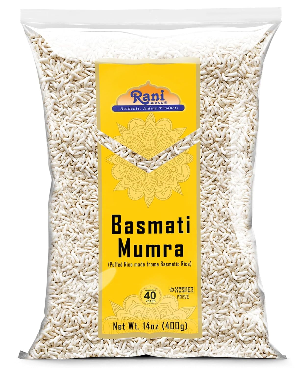 Basmati Mumra (Puffed Rice) 14oz (400g) ~ All Natural | No Color ...