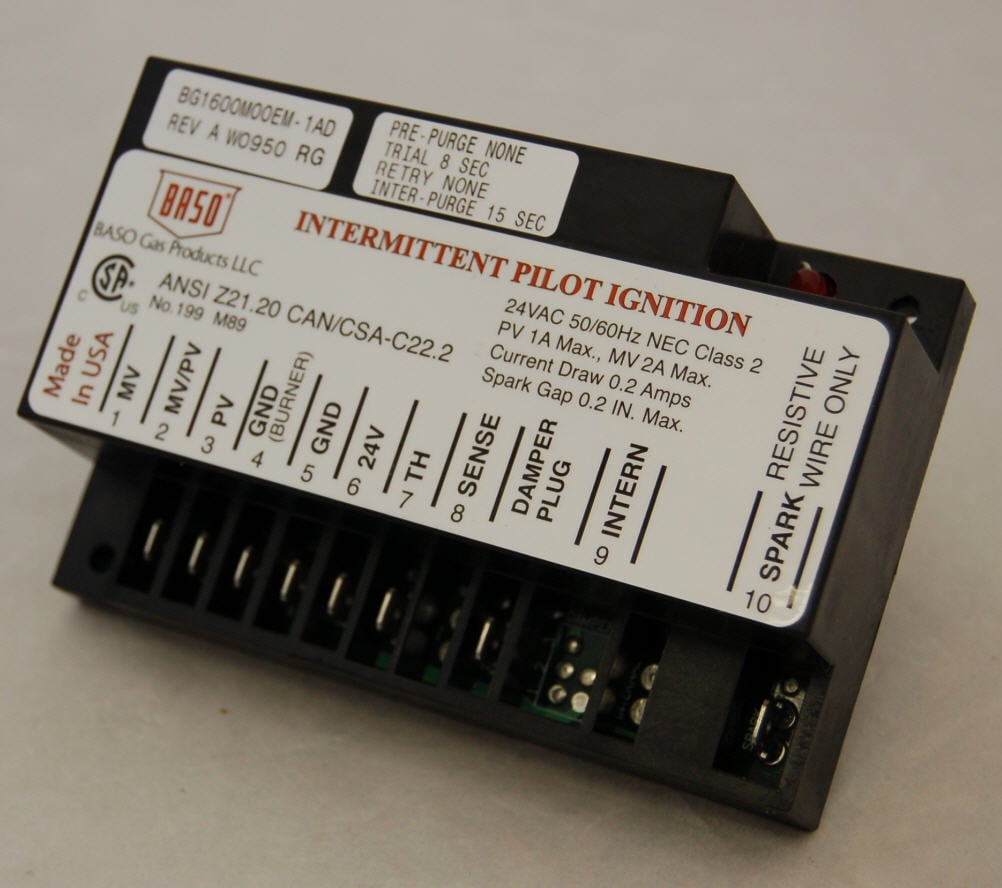 Baso Gas Products C661ABA-1C 24V Intermittent Pilot Ignition Control w ...