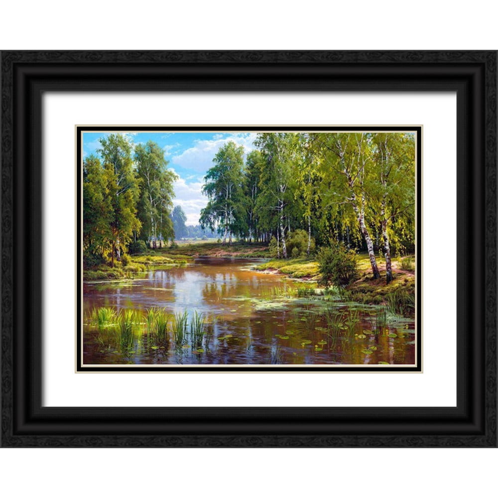 Basov, Sergej 14x11 Black Ornate Wood Framed with Double Matting Museum ...