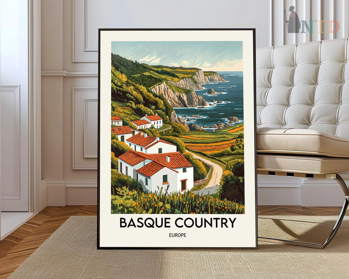 Basque Country Travel Poster, Basquebasque Poster Print, Basque Photo ...