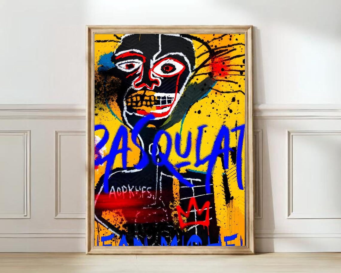 Basquiat Print Basquiat Poster Basquiat Exhibition Poster Basquiat Wall ...