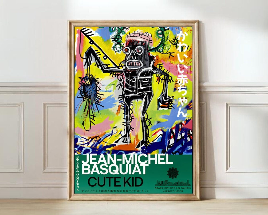 Basquiat Print Jean-Michel Basquiat Poster Basquiat Exhibition Poster ...