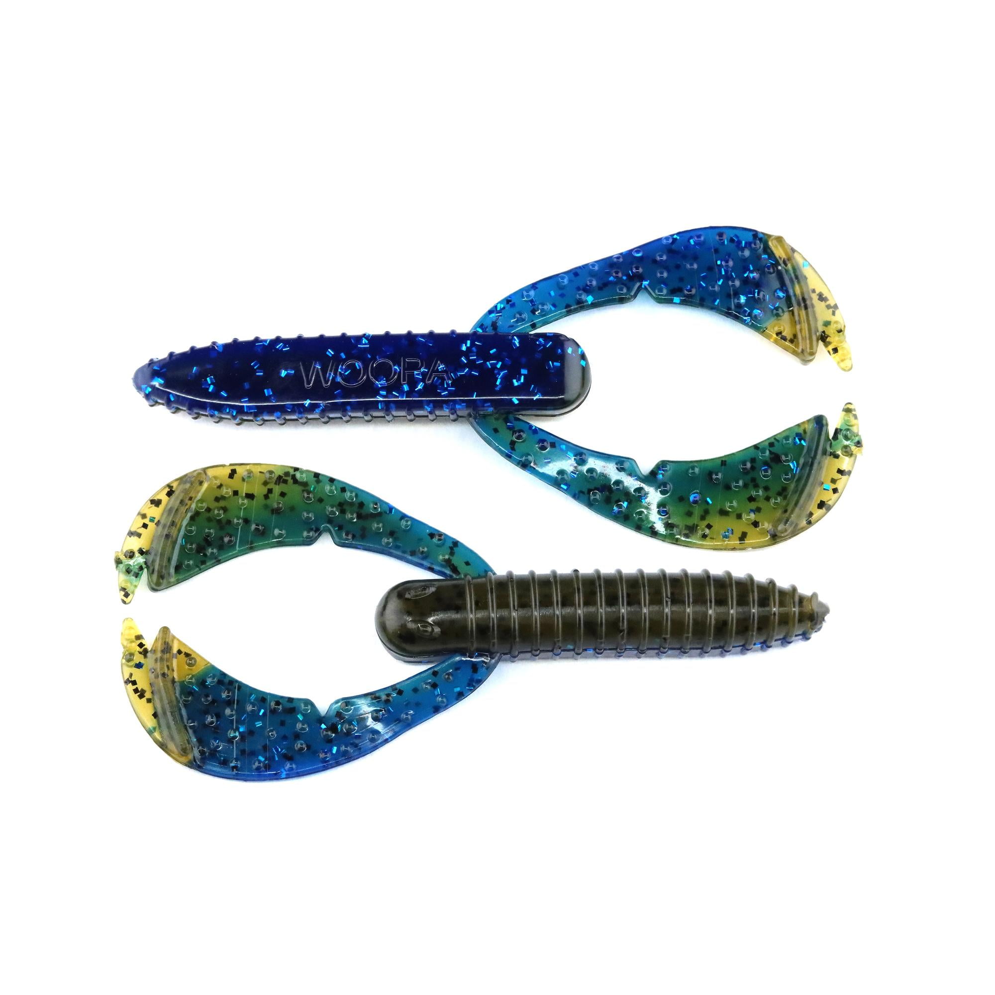 Bass Assassin BANG Lures Woopah Craw, 4in, 7 per Pack, Okeechobee Craw ...