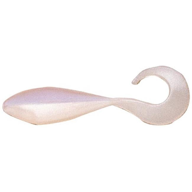 Bass Assassin CSA35330 Curly Shad Albino 2" Soft Plastic Fishing ...