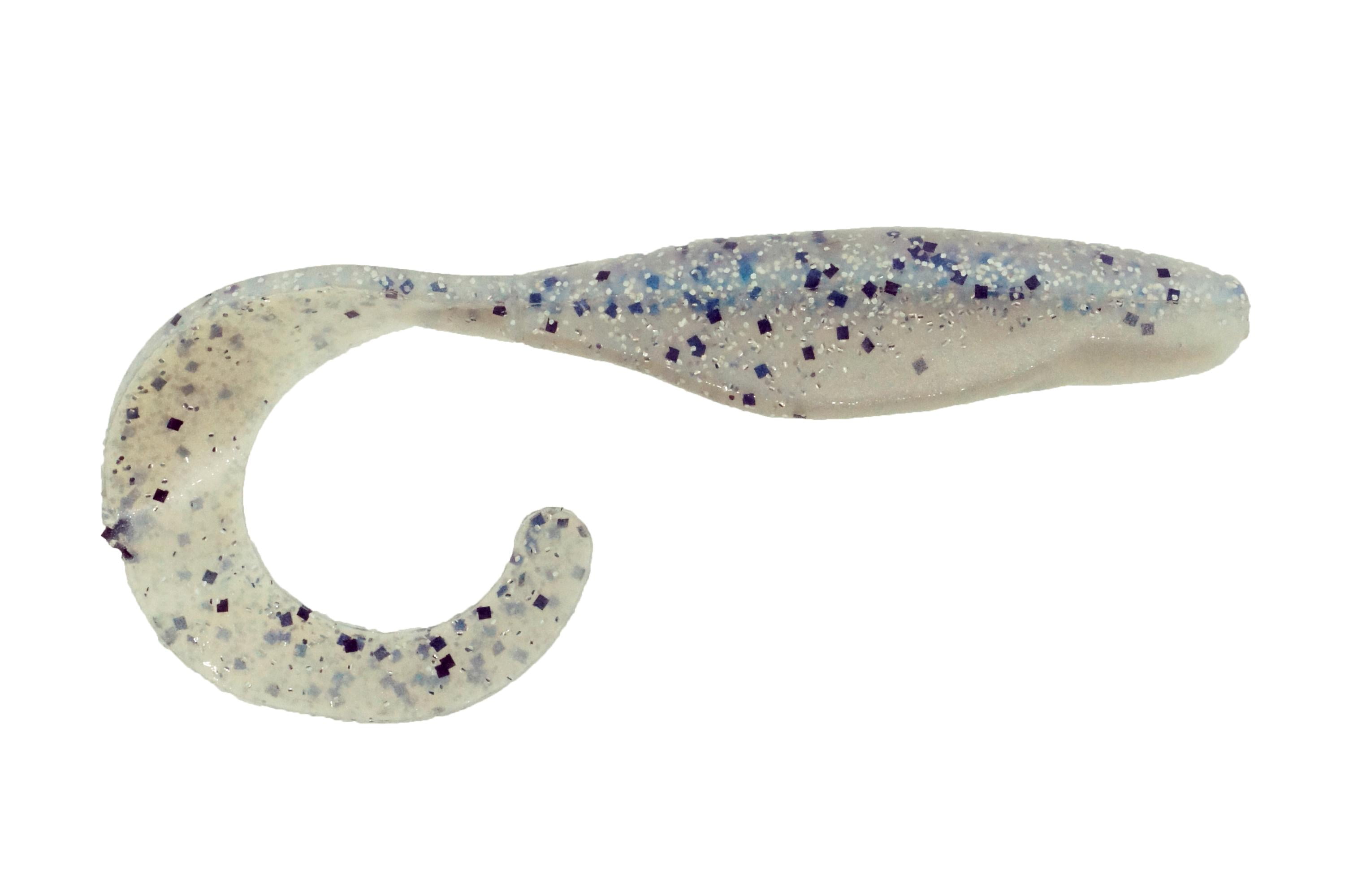 Bass Assassin Fishing Lure CSA27343 Curly Shad Swimbait 4" Crystal Shad ...