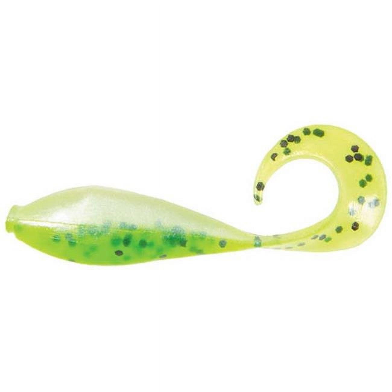 Bass Assassin Fishing Lure CSA35341 Curly Shad Swimbait 2" Chartreuse ...
