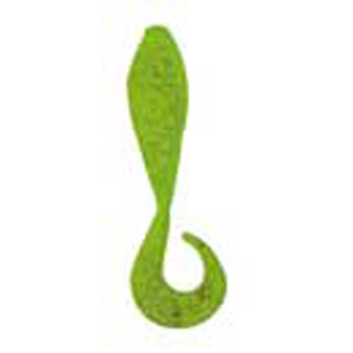 Bass Assassin Fishing Lure CSA35452 Curly Shad Swimbait 2" Chartreuse ...