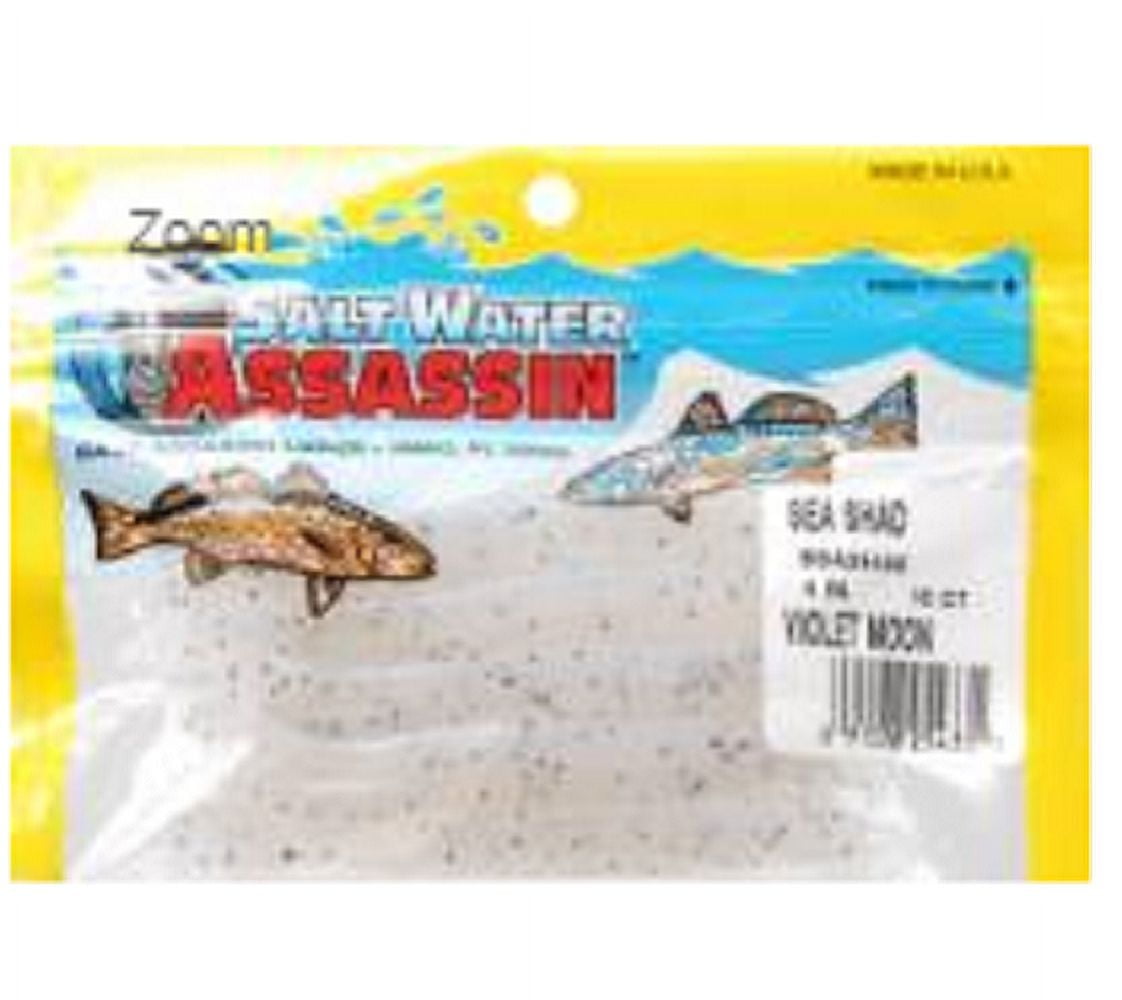 Bass Assassin Swimbait Fishing Lures STS38385 4"Sw Splitshad 10Ct Open ...