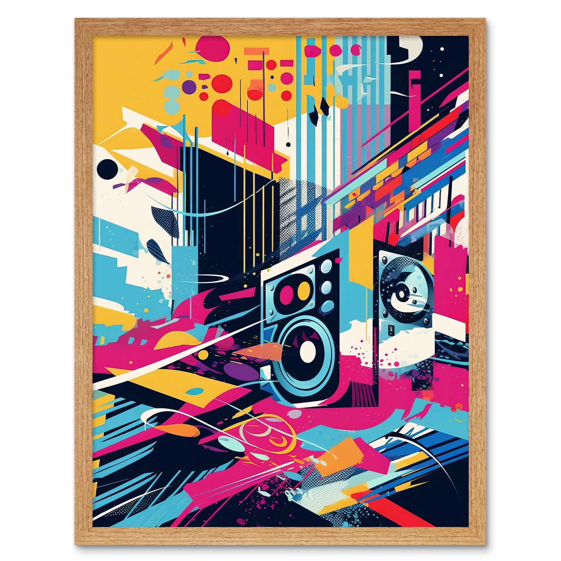 Bass Blast Music Subwoofer Speaker Abstract Colour Soundscape Frequency ...