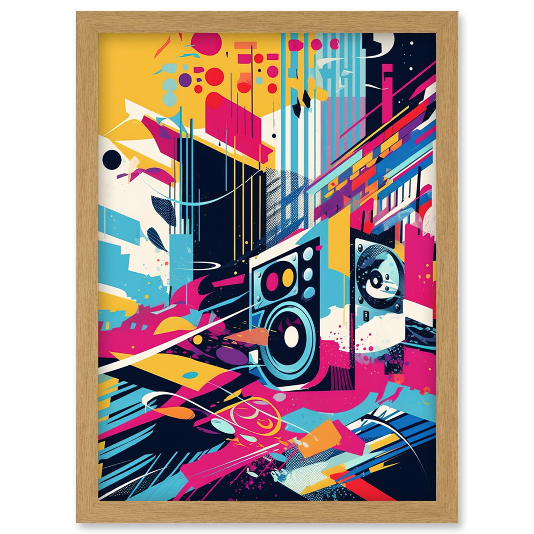 Bass Blast Music Subwoofer Speaker Abstract Colour Soundscape Frequency ...