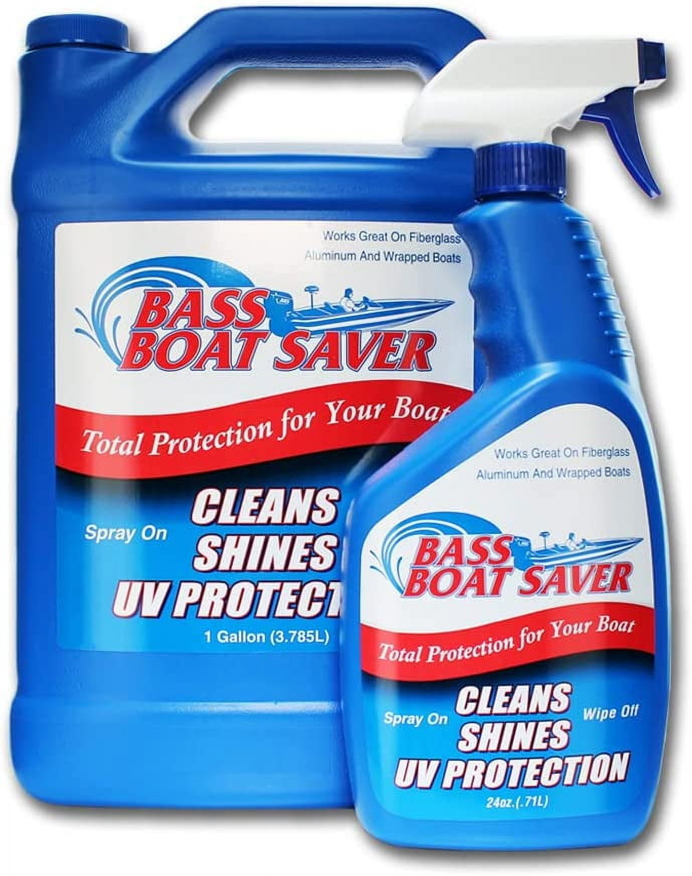 Bass Boat Complete Boat Cleaning Kit - Rapid Hard Water Spot Remover w ...