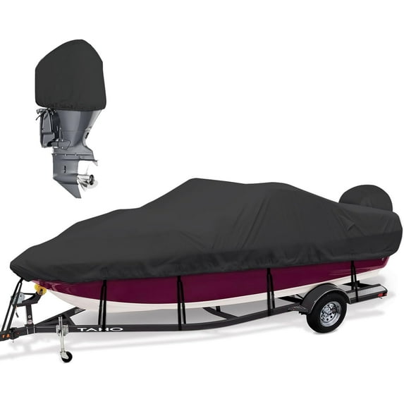 Bass Boat Cover 14-16 ft, 600D Heavy Duty Waterproof Boat Cover 14 15 ...