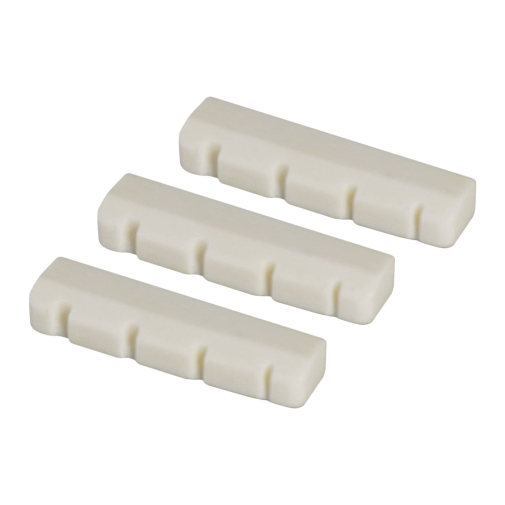 Bass Bone Bridge Saddle and Nut For 4 String Bass Guitar Pack of 3 ...