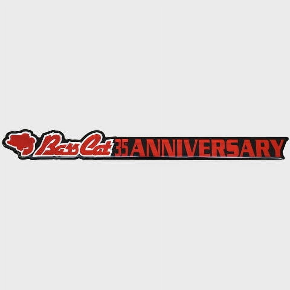 Bass Cat Boat Brand Decal | 35th Anniversary Logo Sticker - Walmart.com