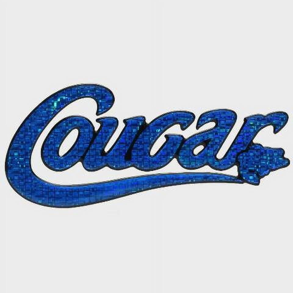 Bass Cat Boat Raised Emblem Decal Sticker | Cougar Holographic Blue ...