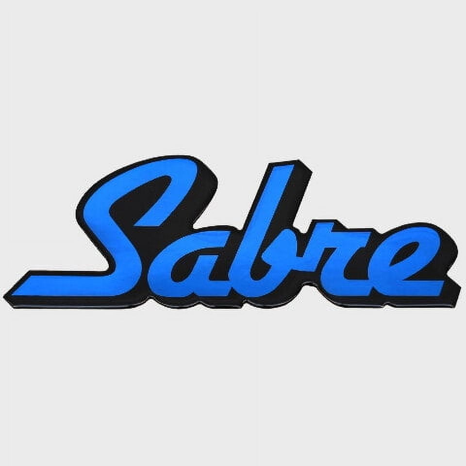 Bass Cat Boat Raised Emblem Decal Sticker | Sabre Reflective Blue ...