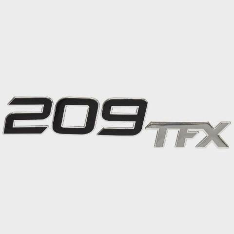 Bass Cat Boat Raised Model Decal Sticker | 209 TFX Black Silver ...