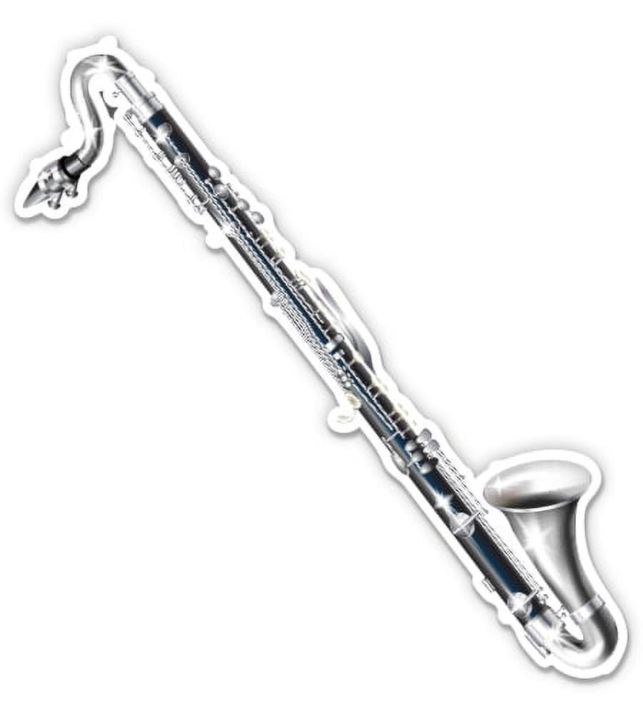 Bass Clarinet - 3" Vinyl Sticker - For Car Laptop I-Pad Phone Helmet ...