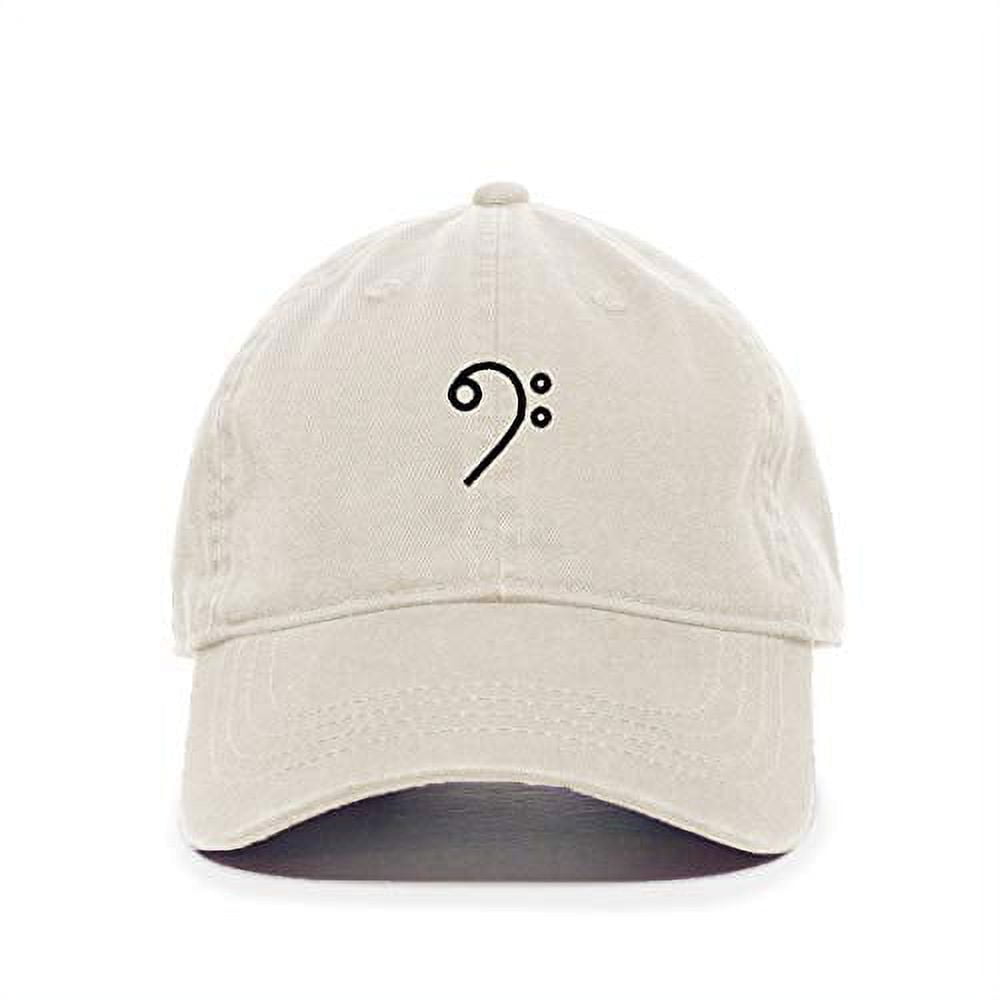 Bass Clef Baseball Cap Embroidered Cotton Adjustable Dad Hat - Walmart.com