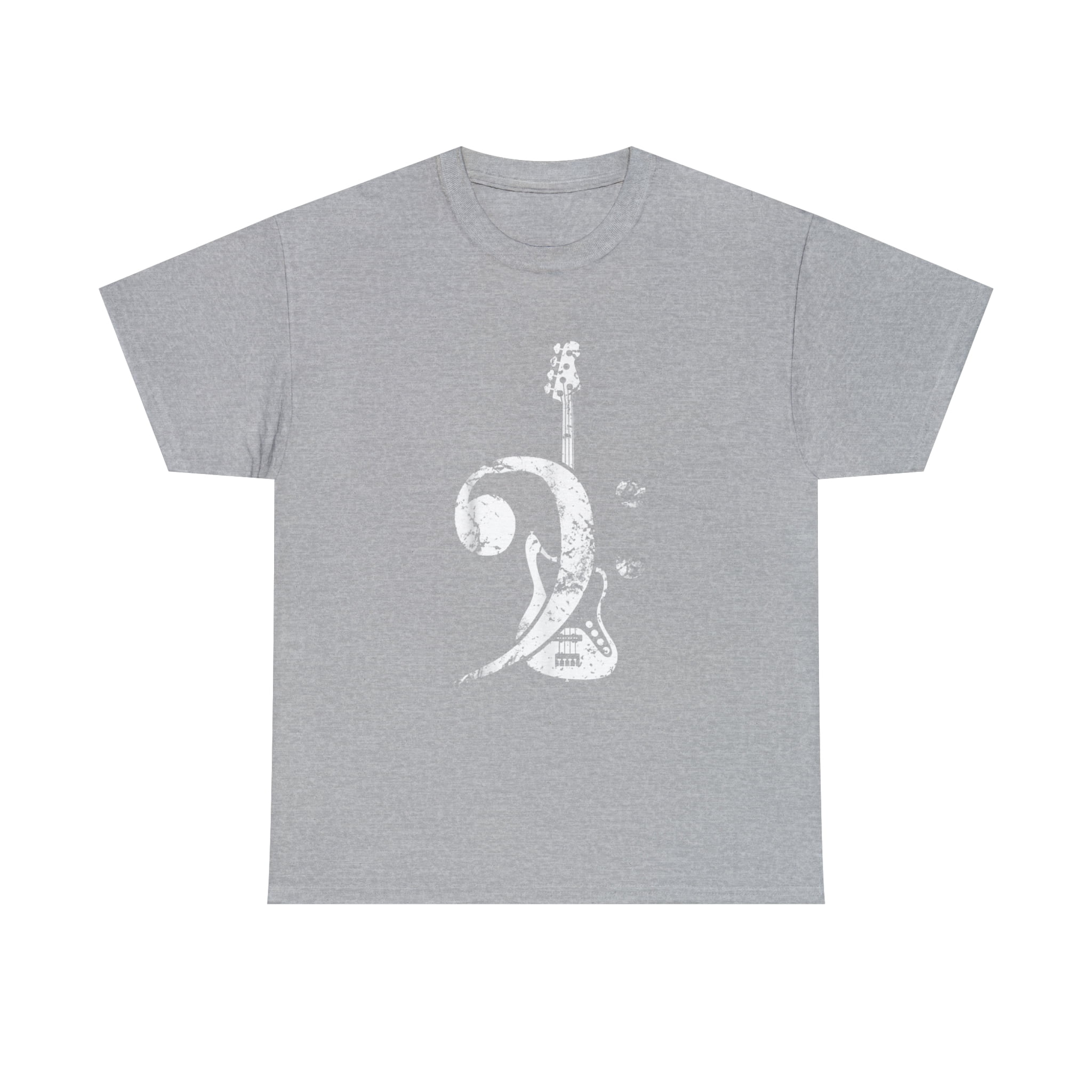 Bass Clef Bass Guitar Tshirt - Walmart.com