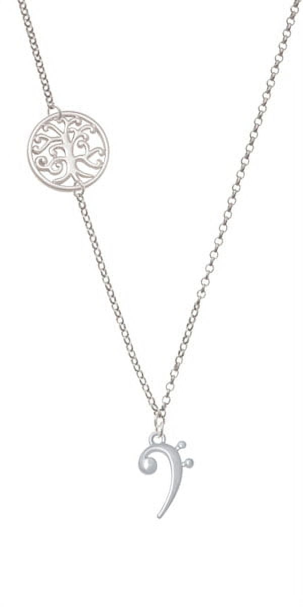 Bass Clef Delicate Tree of Life Necklace - Walmart.com