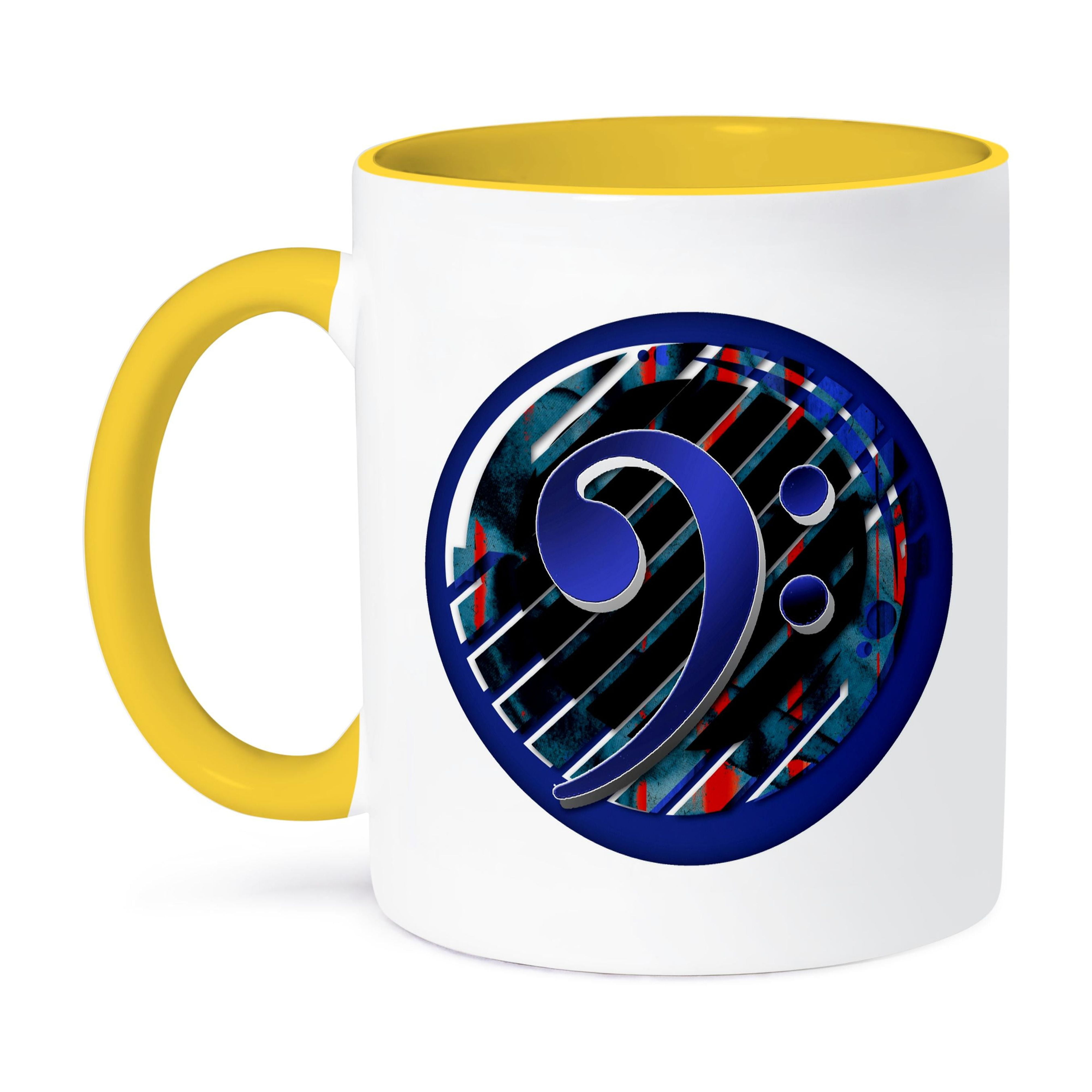 Bass Clef, For Bassists, Musicians And Lovers Of Low Sounds, 11oz Two ...