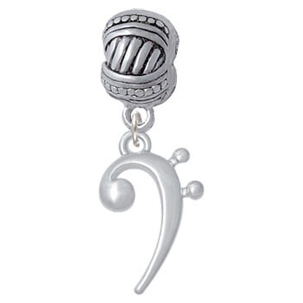 Bass Clef - Large Rope with Cross Beads Charm Bead - Walmart.com