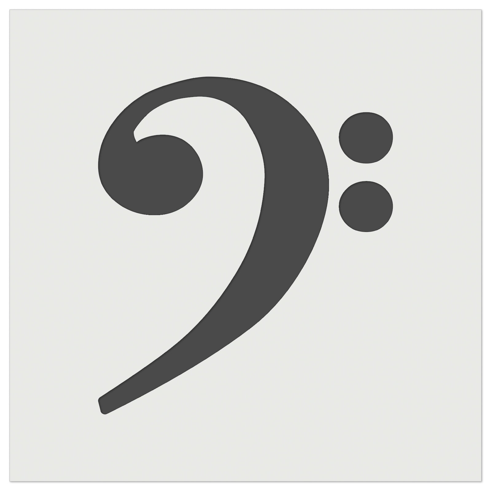 Bass Clef Music DIY Cookie Wall Craft Stencil - 5.5 Inch - Walmart.com