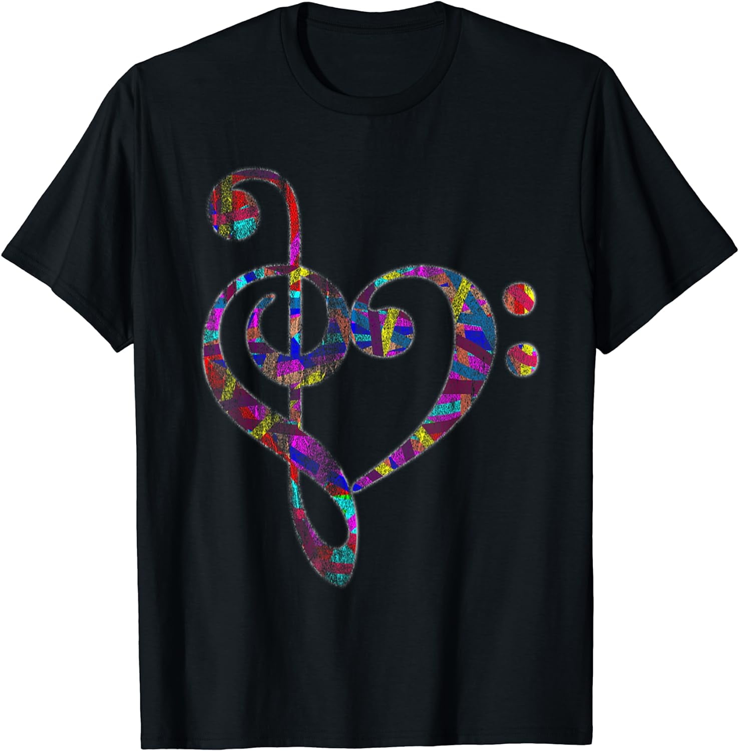 Bass Clef Musician Valentines Day Gifts Treble Clef T-Shirt - Walmart.com