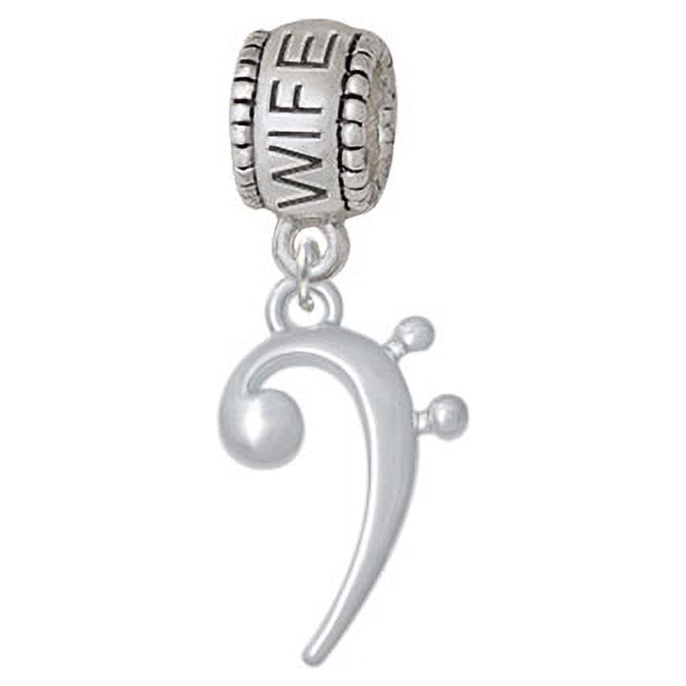 Bass Clef - Wife Charm Bead - Walmart.com