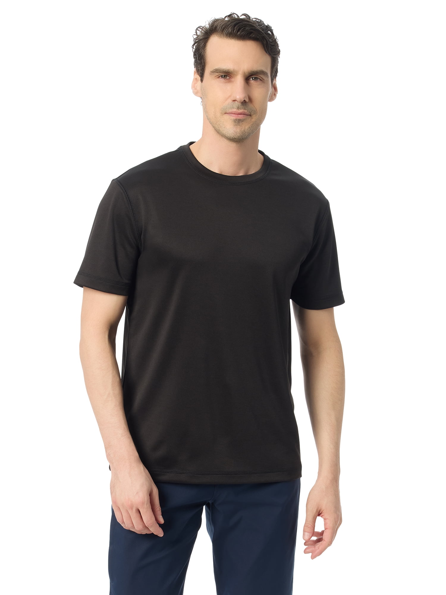Bass & Co Men's & Big Men's Short Sleeve Hiker Tech Tee, Sizes S-XXXL ...