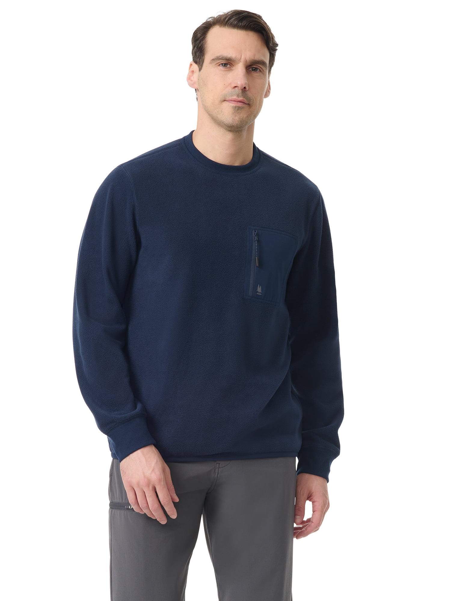 Bass & Co Men's Polar Utility Crew Fleece, Sizes S-3XL - Walmart.com
