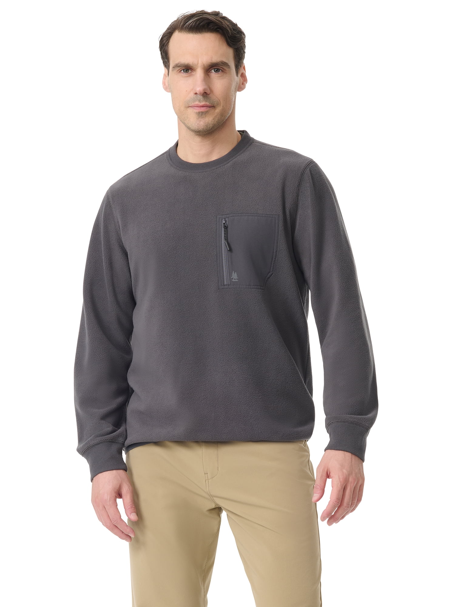 Bass & Co Men's Polar Utility Crew Fleece, Sizes S-3XL - Walmart.com