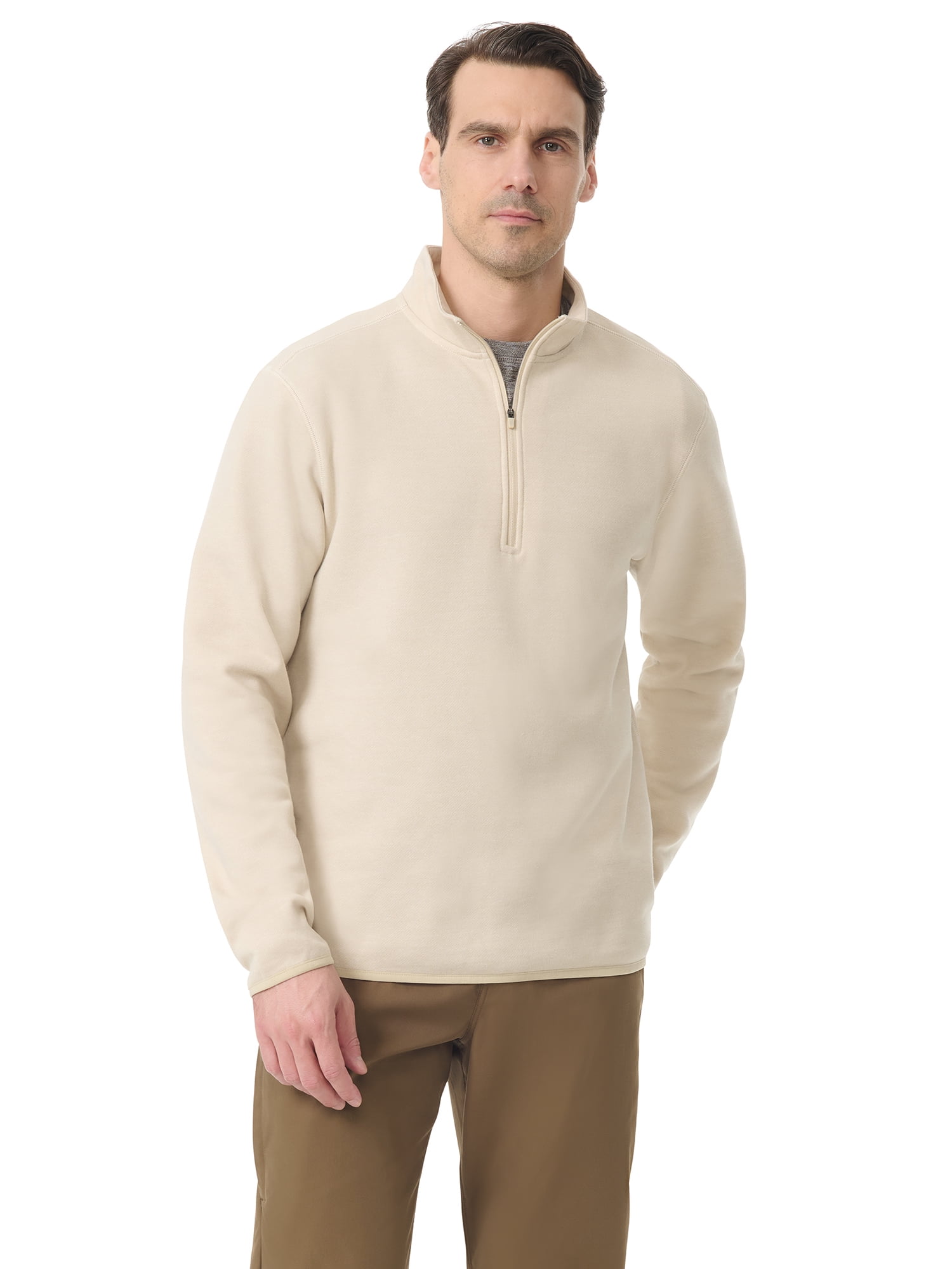Bass & Co Men's Twill 1/4 Zip, Sizes S-3XL - Walmart.com
