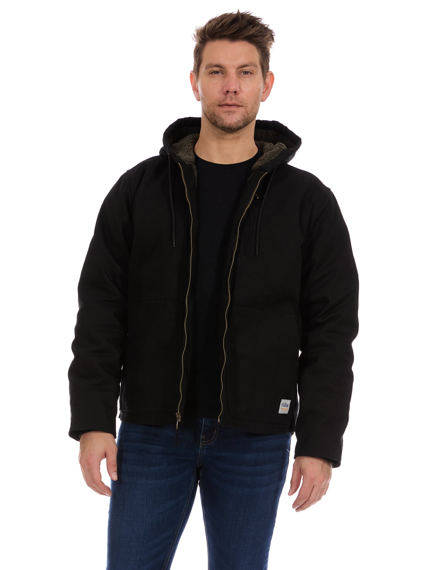 Bass Creek Outfitters Men's Duck Canvas Work Jacket with Sherpa Lining ...