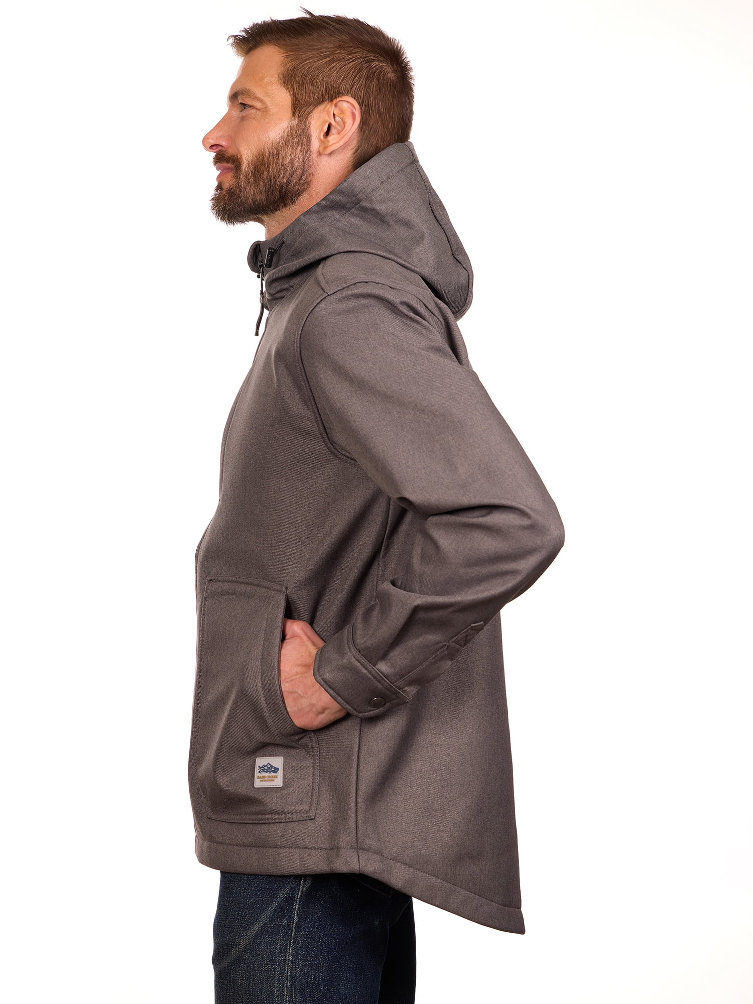 Bass Creek Outfitters Men's Twill Bonded Fleece Softshell Jacket, Sizes ...