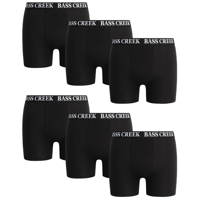 Bass Creek Outfitters Men's Underwear - 6 Pack Cotton Stretch Boxer ...
