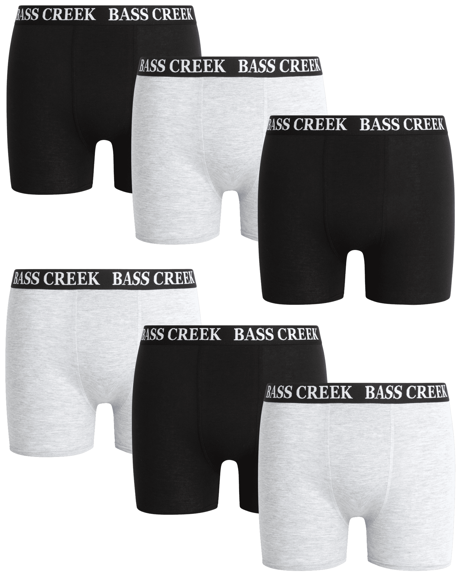 Bass Creek Outfitters Men's Underwear - 6 Pack Cotton Stretch Boxer ...